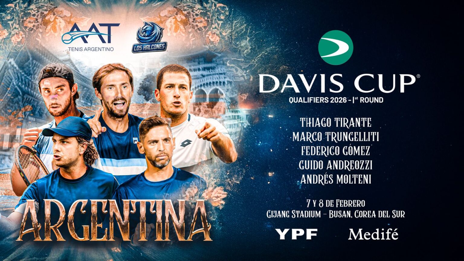 Copa Davis 2026: Garín, Tirante y las figuras latinas lideran